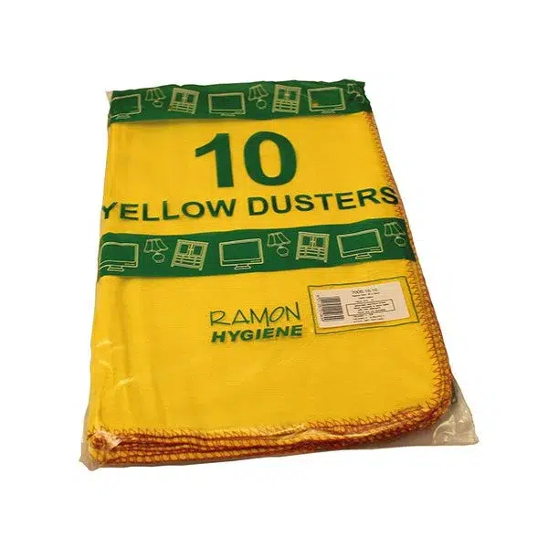 Standard Yellow Dusters - 10 Pack - Loorolls.com