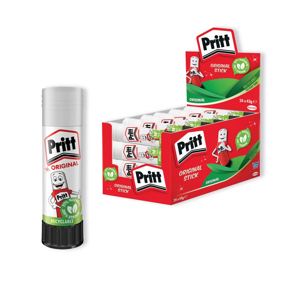 Pritt Stick Glue Sticks 43g - Pack 24 - Loorolls.com